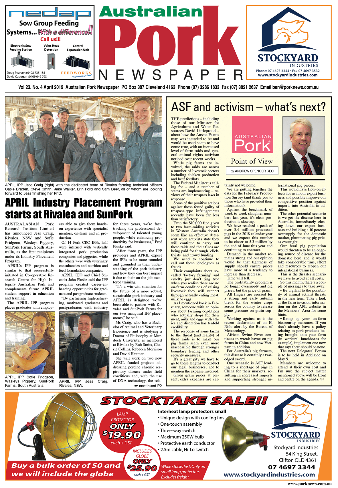 April 2019 - Australian Pork Newspaper